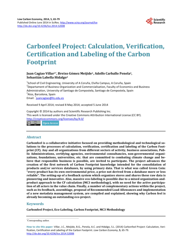 Carbon Footprint Calculator Excel Spreadsheet in Pdf Carbonfeel Project ...