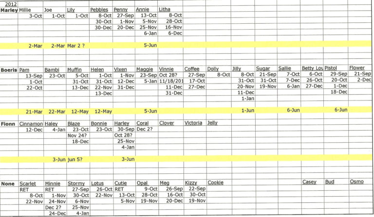 Cattle Spreadsheets For Records — db-excel.com