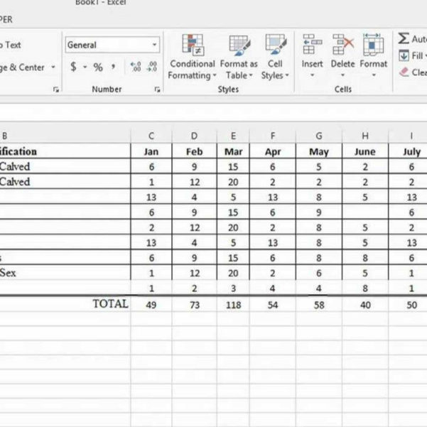 Cattle Tracking Spreadsheet — db-excel.com