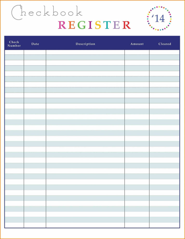 Checkbook Register Spreadsheet Excel for 002 Check Register Template Excel Fresh Checking ...