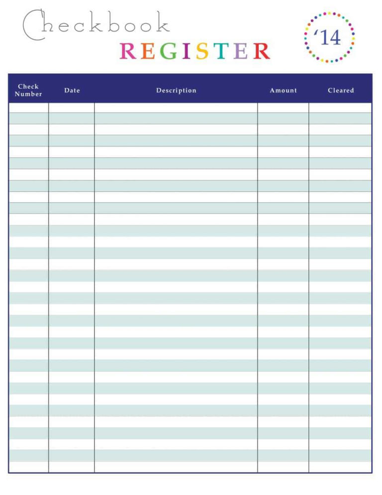 Checkbook Spreadsheet in Free Checkbook Register Software Spreadsheet ...