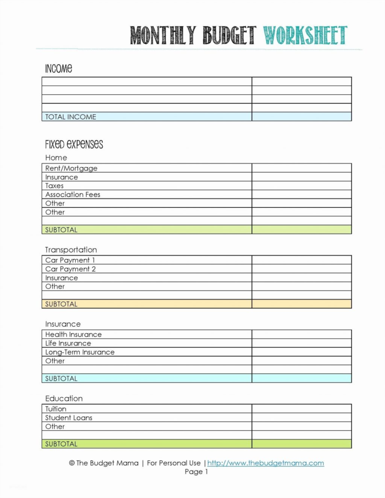 Child Expenses Spreadsheet — db-excel.com
