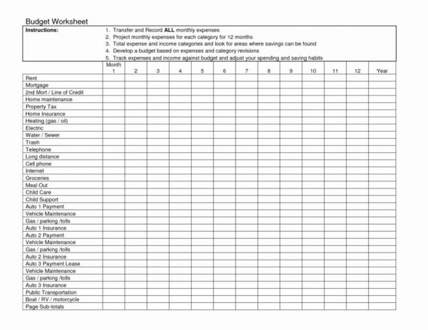 Child Expenses Spreadsheet — db-excel.com