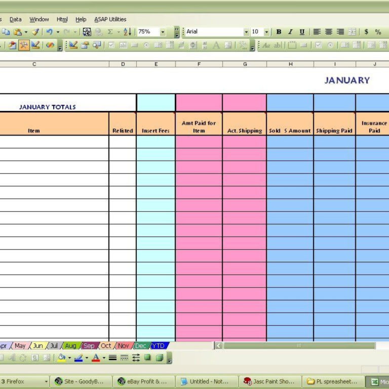 Coffee Shop Profit And Loss Excel Spreadsheet — db-excel.com