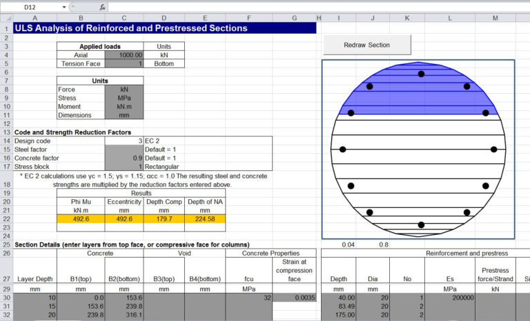Column Design Eurocode 2 Spreadsheet — db-excel.com