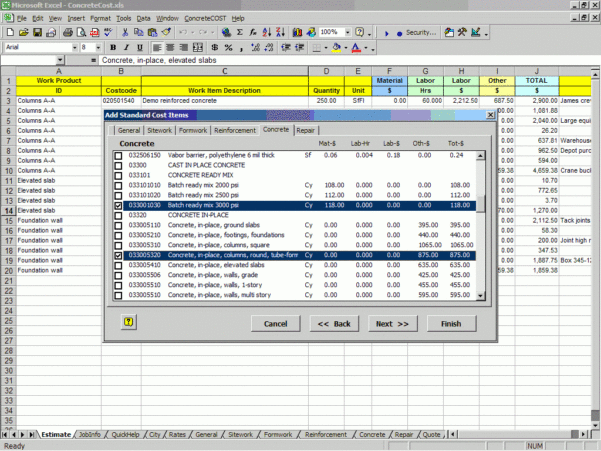 Concrete Estimating Excel Spreadsheet — db-excel.com