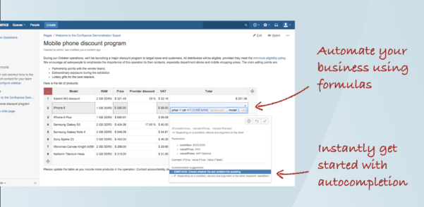 Confluence Spreadsheet Plugin for Play Sql Spreadsheets For Confluence Atlassian Marketplace ...
