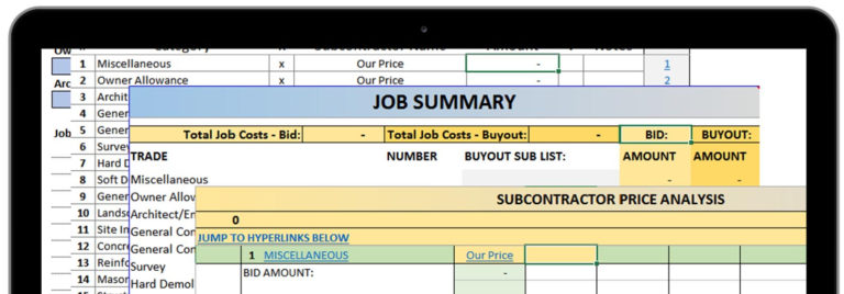 Construction Allowance Spreadsheet throughout Premier Construction ...