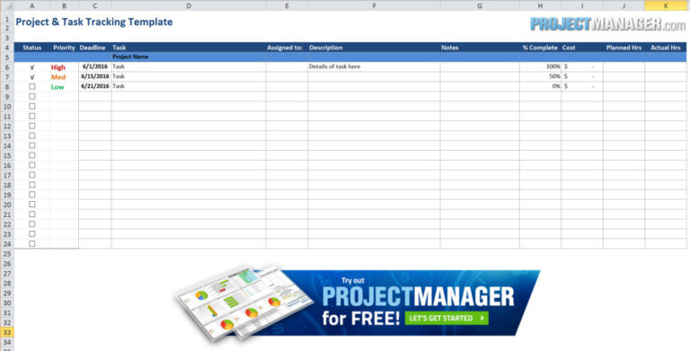 Construction Project Tracking Spreadsheet — db-excel.com