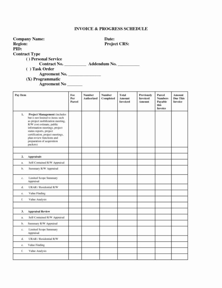 Construction Work In Progress Spreadsheet inside Work Progress Invoice ...