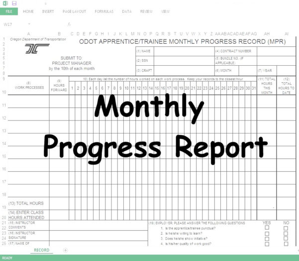 Construction Work In Progress Spreadsheet intended for Monthly Progress ...