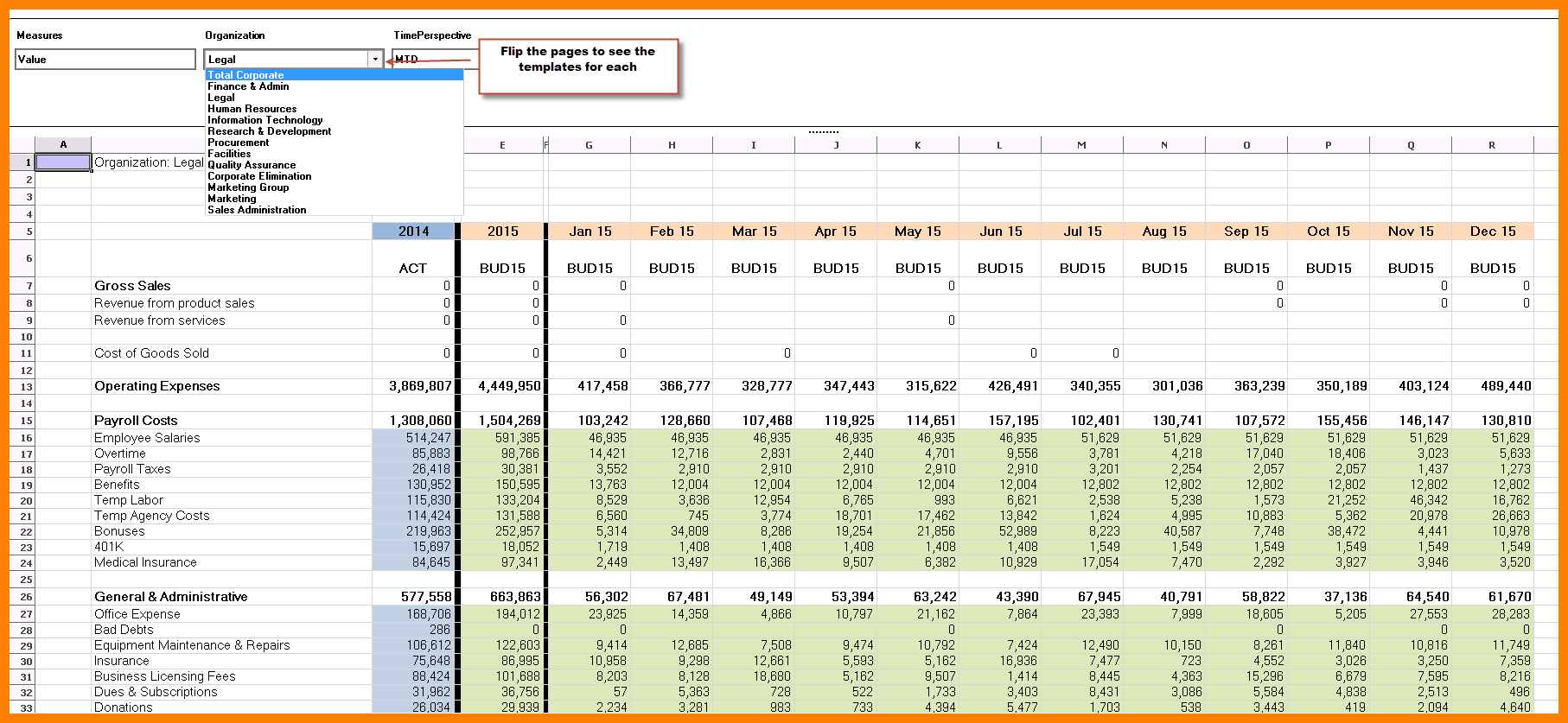 Departmental Budget Template Excel Departmental Budget Template Excel