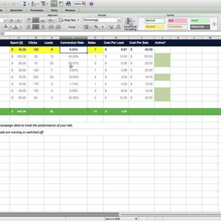 Digital Marketing Spreadsheet — db-excel.com