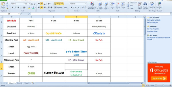 Disney Spreadsheet With Do You Use A Spreadsheet? Walt Disney World For ...