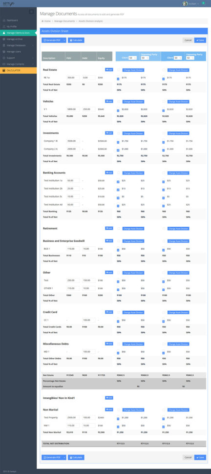 Divorce Asset Spreadsheet With Settlyd Cloud Based Web Application — db-excel.com