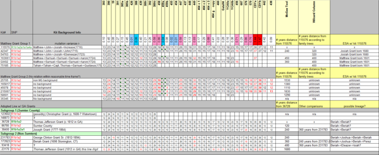 Dna Match Spreadsheet — db-excel.com