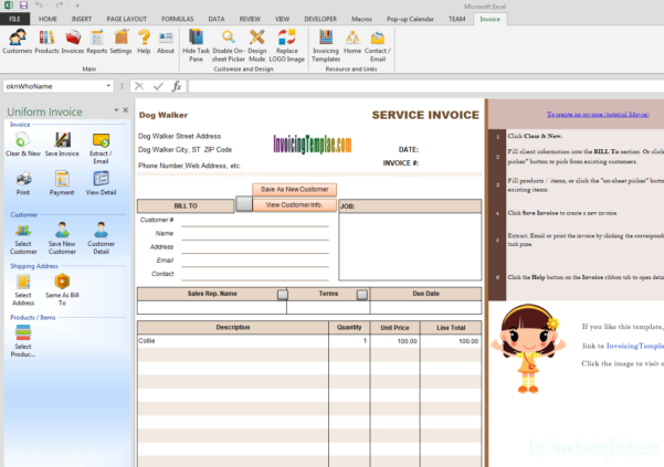 Dog Walking Excel Spreadsheet — db-excel.com