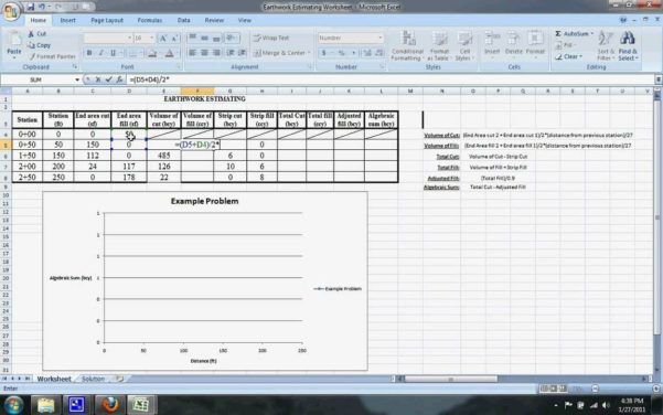Earthworks Cut And Fill Calculations Spreadsheet for Earthwork ...