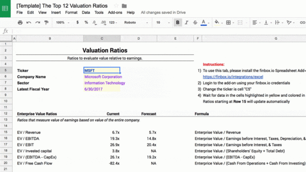 Ebitda Valuation Spreadsheet — db-excel.com