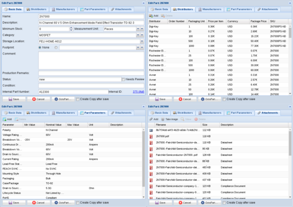 Electronic Components Inventory Spreadsheet in Partkeepr Open Source ...