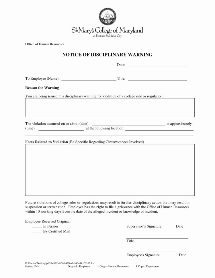Employee Discipline Tracking Spreadsheet — db-excel.com