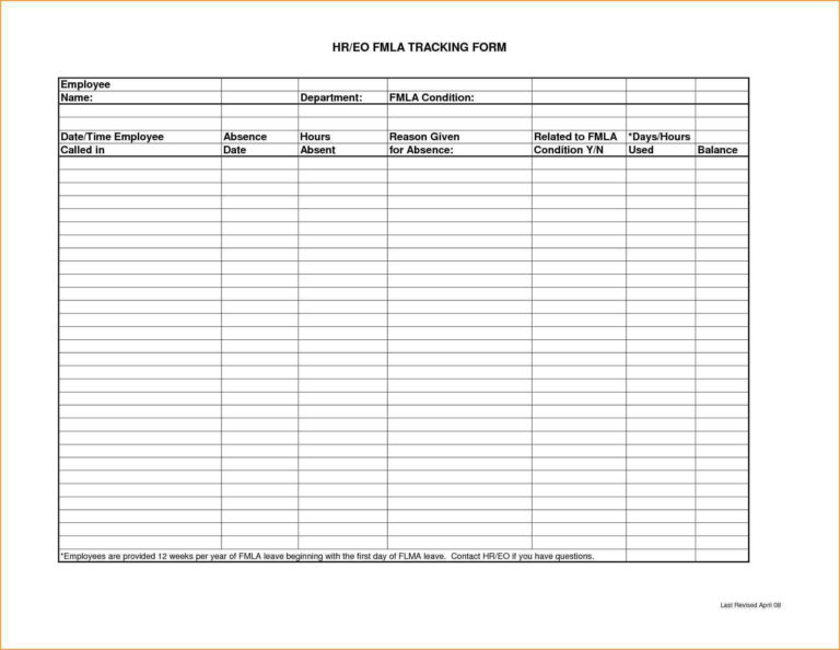 Employee Overtime Tracking Spreadsheet with Daily Timesheet Template Of ...