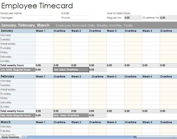 Employee Overtime Tracking Spreadsheet with Time Tracking Sheet ...