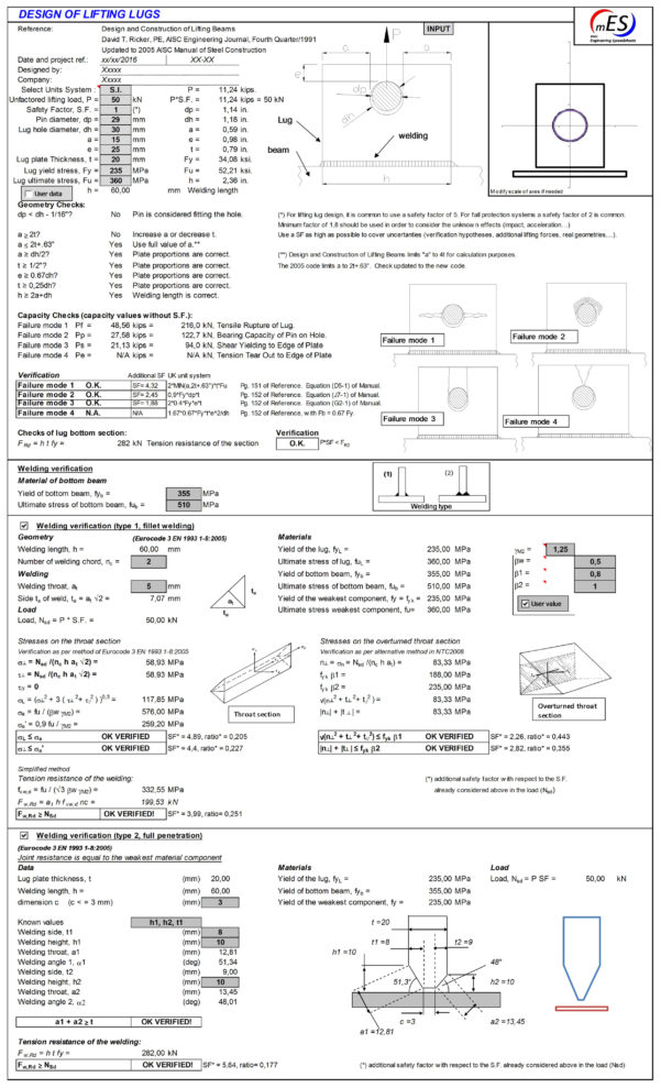 Engineering Spreadsheets throughout Example Of Welding Calculator ...