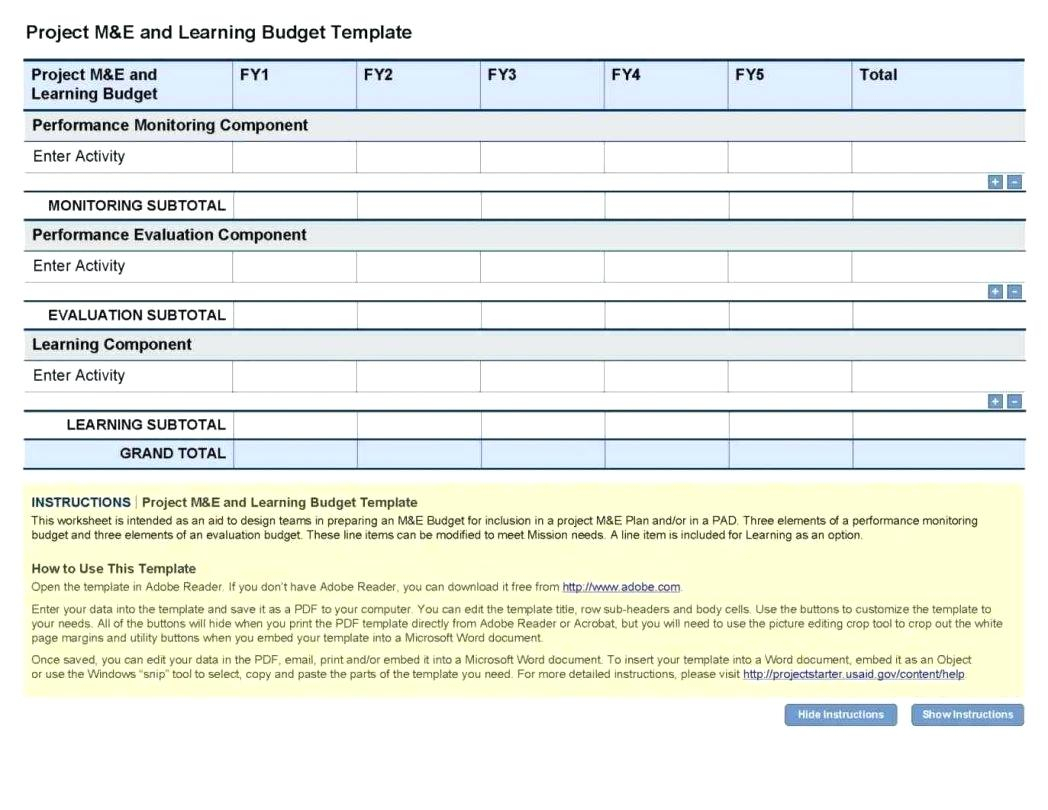 Example Of A Project Budget Spreadsheet In Project Management Budget