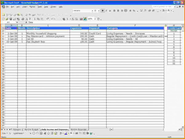 Examples Of Spreadsheet Application Throughout Sample Of Excel 