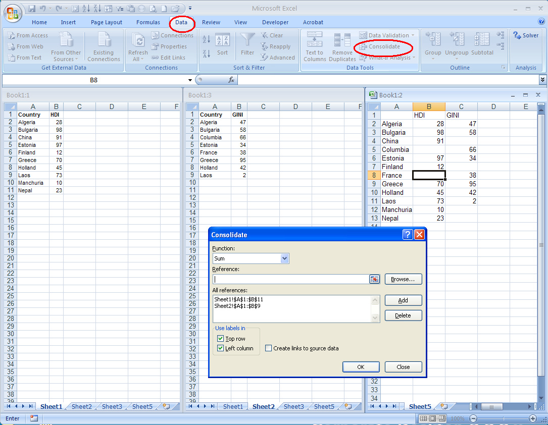 Excel 2010 Spreadsheet With Consolidate Spreadsheets In Excel 2010 Excel 2010 Spreadsheet With Consolidate Spreadsheets In Excel 2010