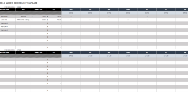 Excel Spreadsheet Scheduling Employees Google Spreadshee Excel ...