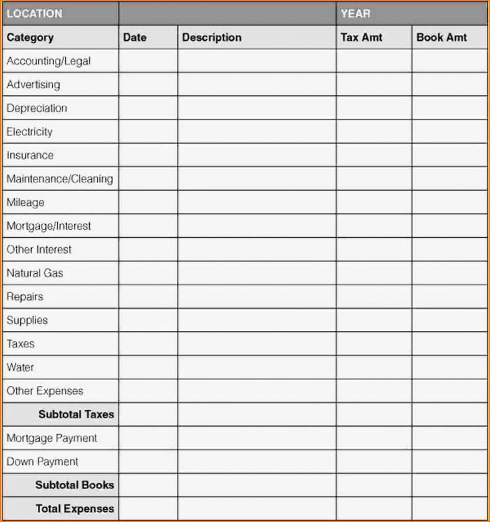 Excel Spreadsheet To Track Business Expenses With Free Business Expense 