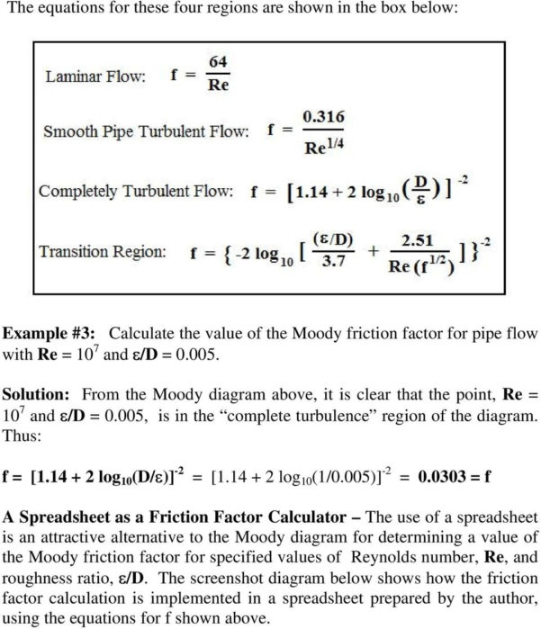 Excel Spreadsheets For Piping Calculations with Pipe Flowfriction ...