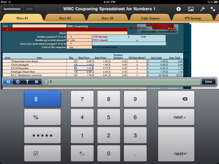 Extreme Couponing Spreadsheet — db-excel.com