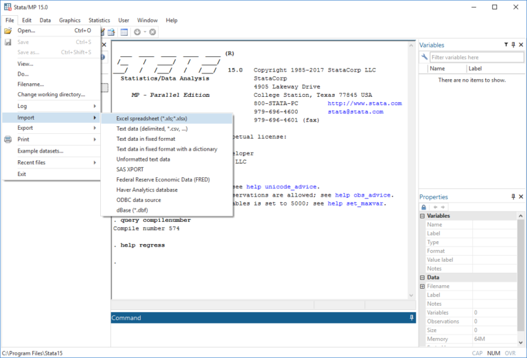 Features Of Spreadsheet Program For Excel Importexport Stata — Db 0099