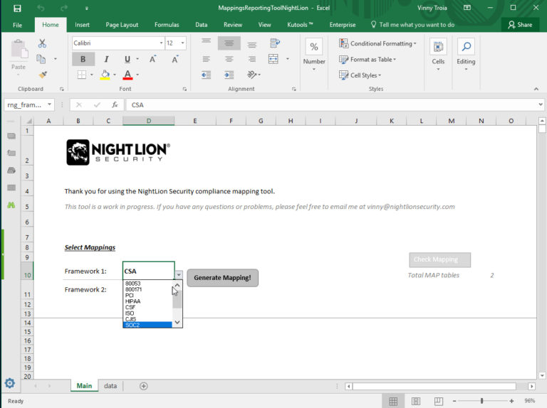 Ffiec Cybersecurity Assessment Tool Excel Spreadsheet for Security Compliance Controls Framework ...