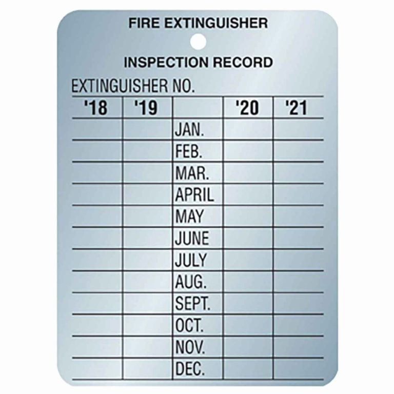 Fire Extinguisher Inventory Spreadsheet inside Fire Extinguisher ...