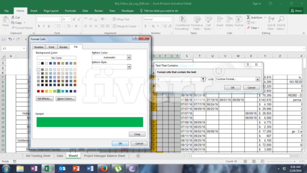 Fiverr Excel Spreadsheet in Create Your Professional Excel Or Word ...
