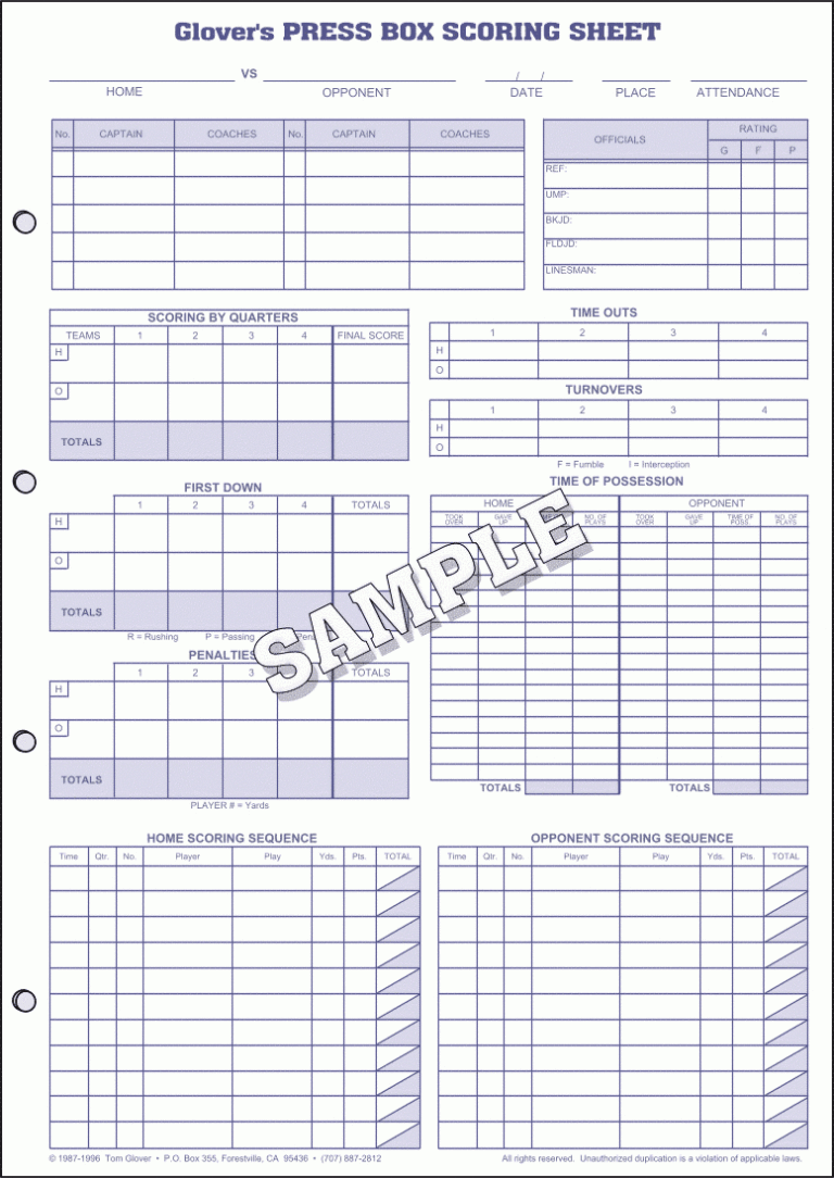 Football Player Stats Spreadsheet Template — db-excel.com