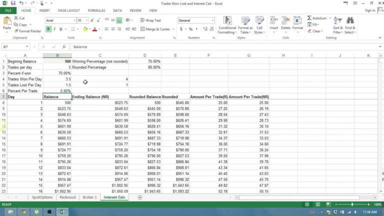 Forex Compounding Spreadsheet — db-excel.com