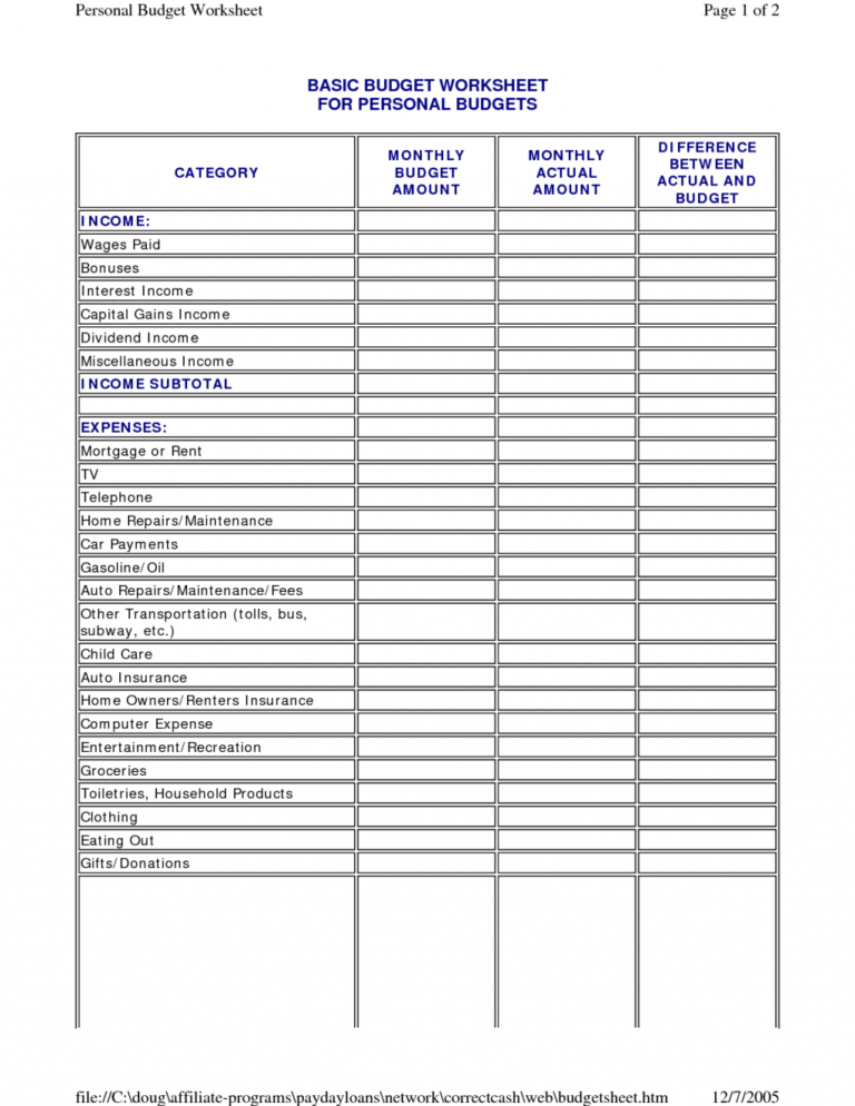 Free Basic Spreadsheet — db-excel.com