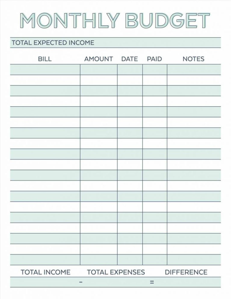 Free Budget Calculator Spreadsheet — db-excel.com