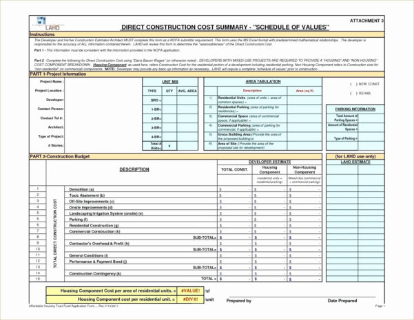 Free Construction Spreadsheet in Free Construction Schedule Spreadsheet ...
