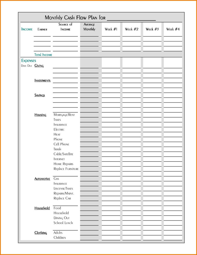 Free Excel Spreadsheet Templates For Budgets with Monthly Bill ...