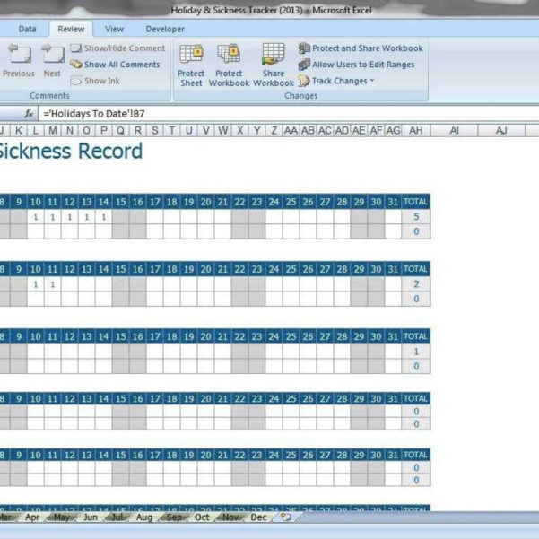 Free Holiday Spreadsheet for Vacation Tracking Spreadsheet And Free ...