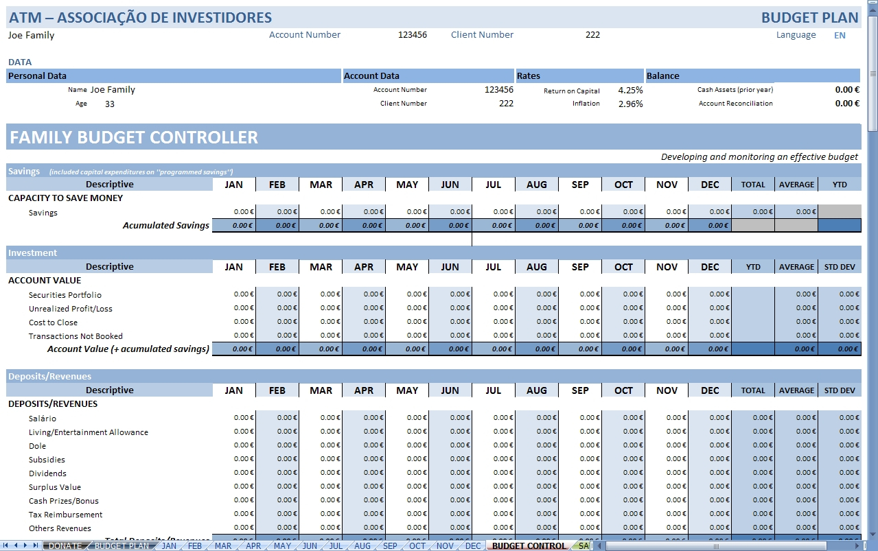 Free Home Accounts Spreadsheet In Example Of Free Home Budget