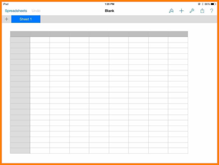 Free Printable Blank Spreadsheet with 5+ Free Printable Blank ...