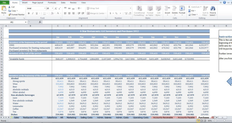 Free Restaurant Budget Spreadsheet — db-excel.com