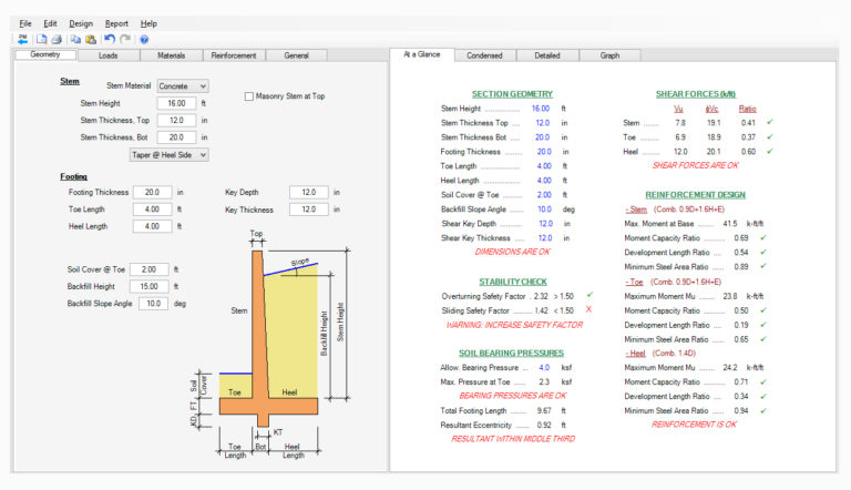 Free Retaining Wall Design Spreadsheet — db-excel.com